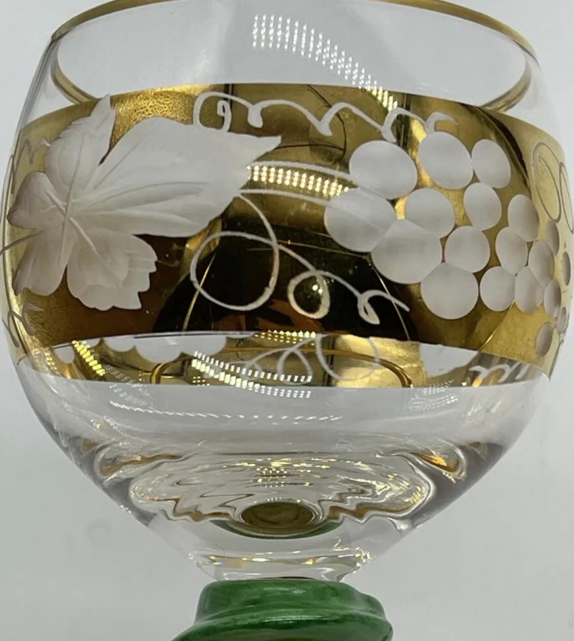 Goebel Hummel Figural Wine Glass Gold Band Vintage Western Germany 6 ...