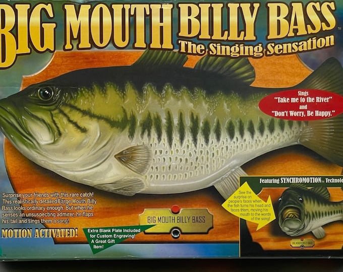 Big Mouth Billy Bass Singing Fish Take Me to the River Don't Worry Be ...