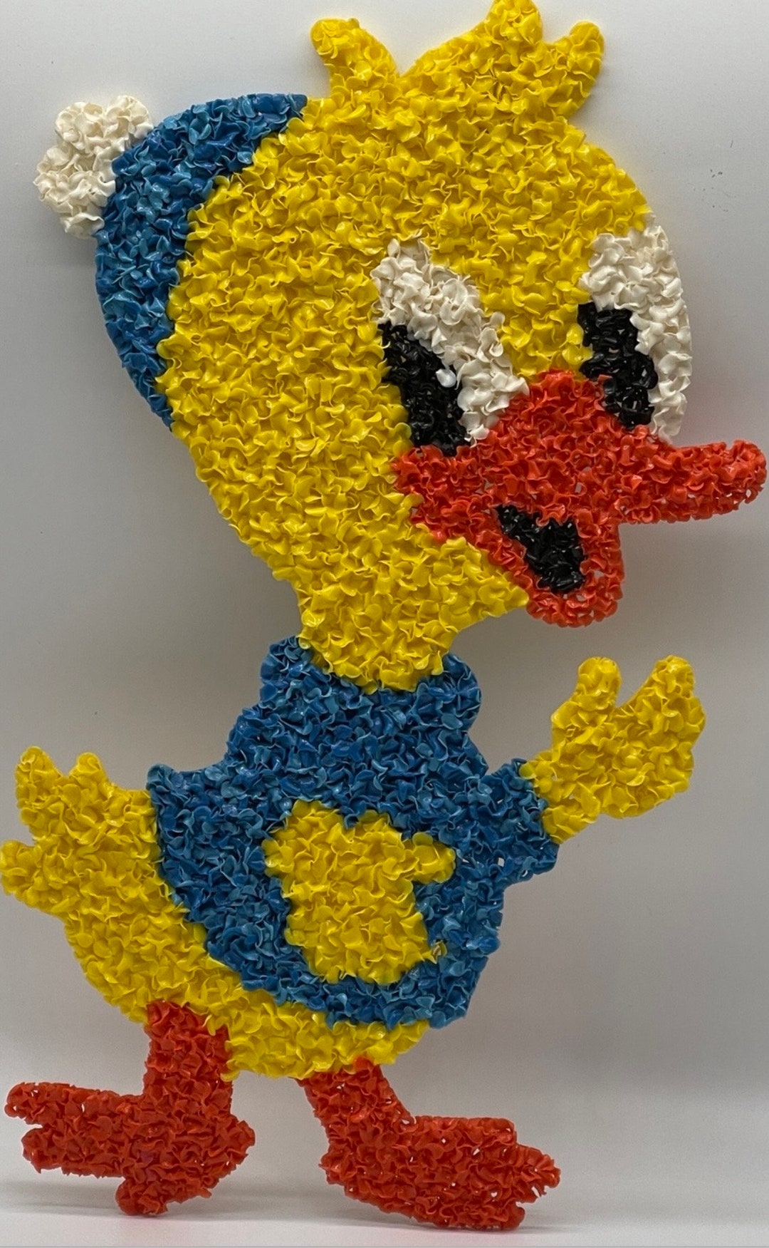 Vintage Duck Melted Plastic Popcorn Decoration Kitschy Cute ...