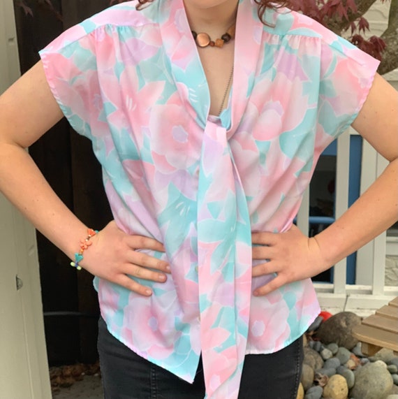 Retro 1980s blouse - Gem
