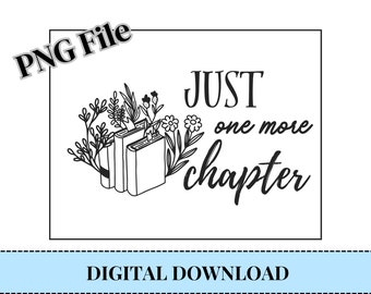 Just One More Chapter Png, Books, Skeleton Png, Digital Download ...