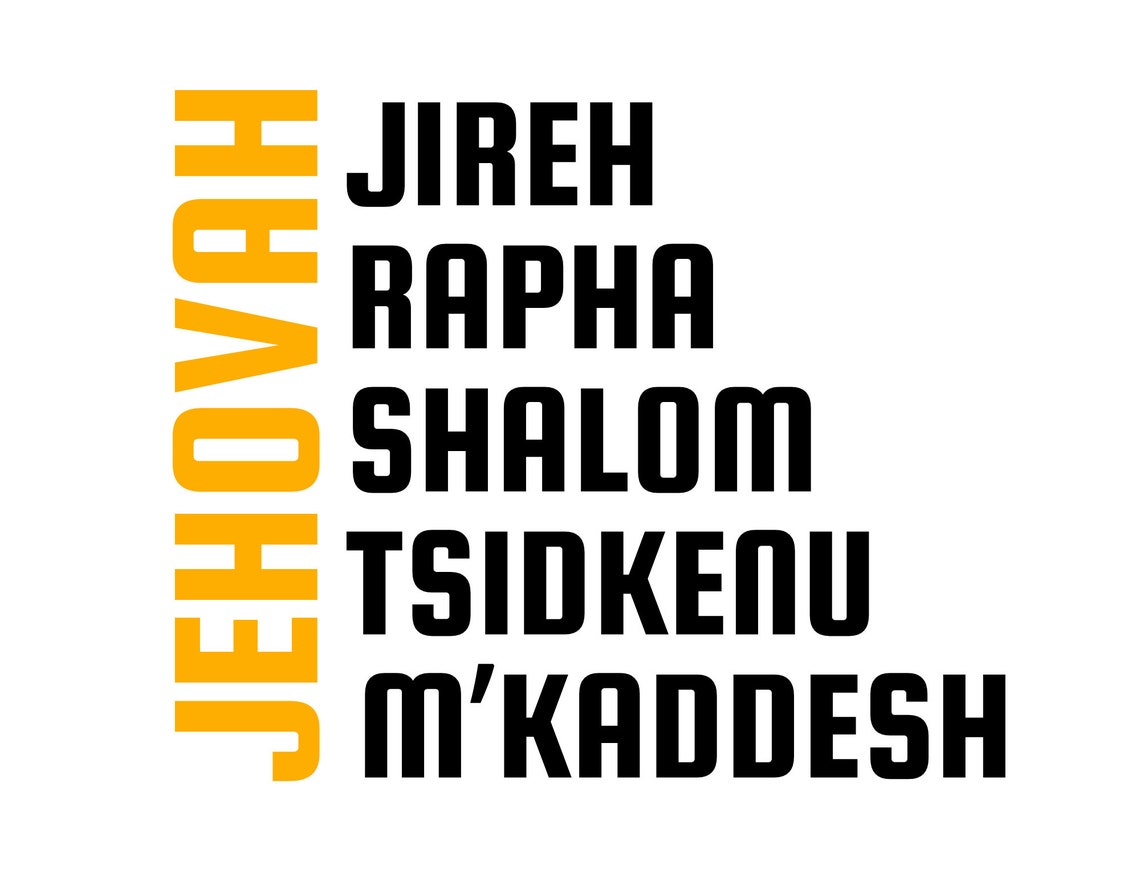 Jehovah SVG Names of God, Christian SVG - Etsy