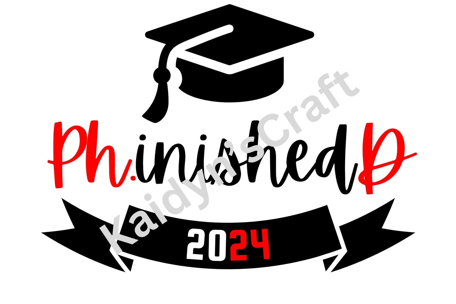 Phinished 2024 SVG + PNG | Ph.d Svg + Png | Class of 2024 - Etsy