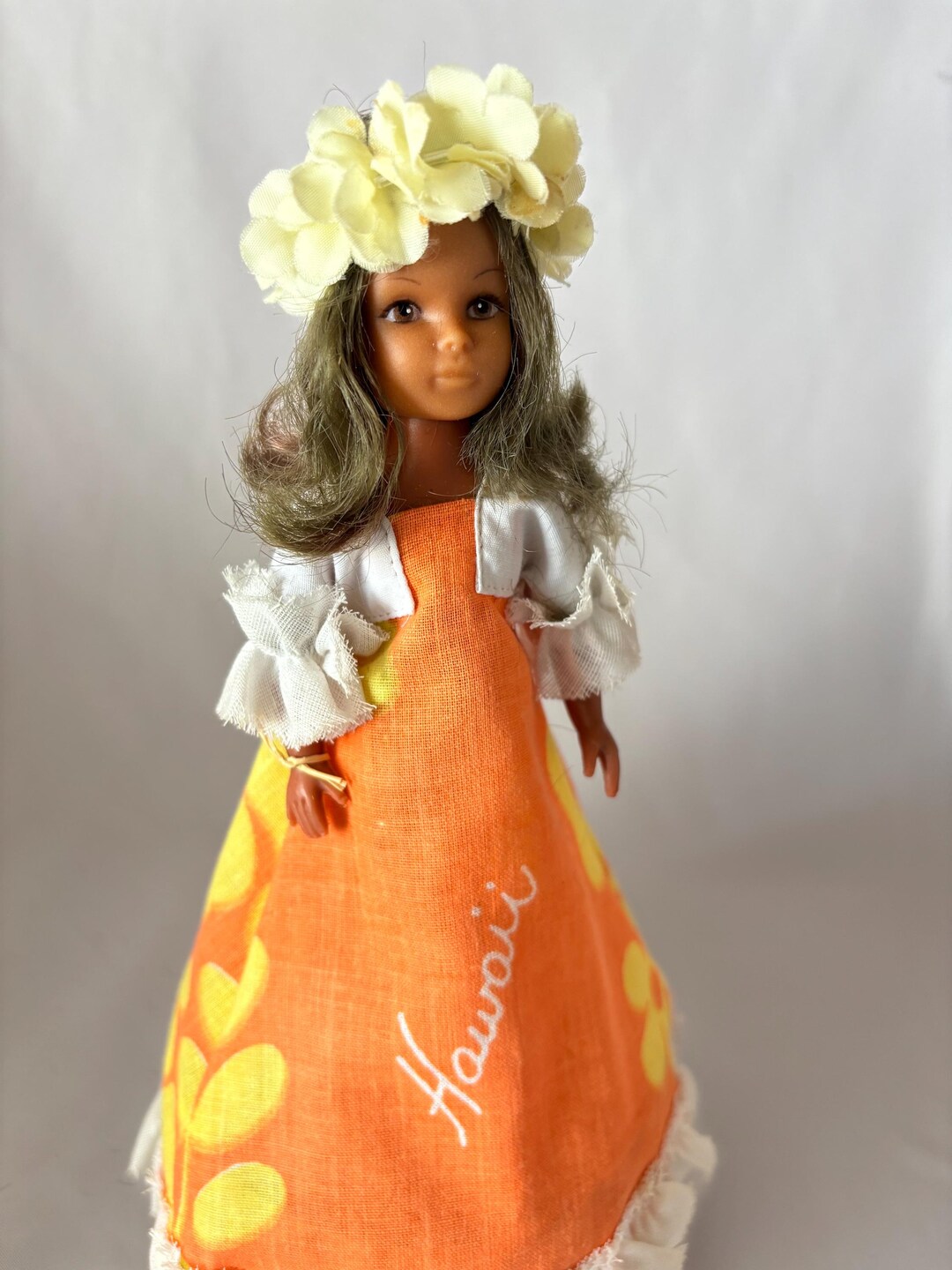 Hawaii Doll Muumuu Revolving Music Doll Vintage Hawaiian Hula Dolls ...