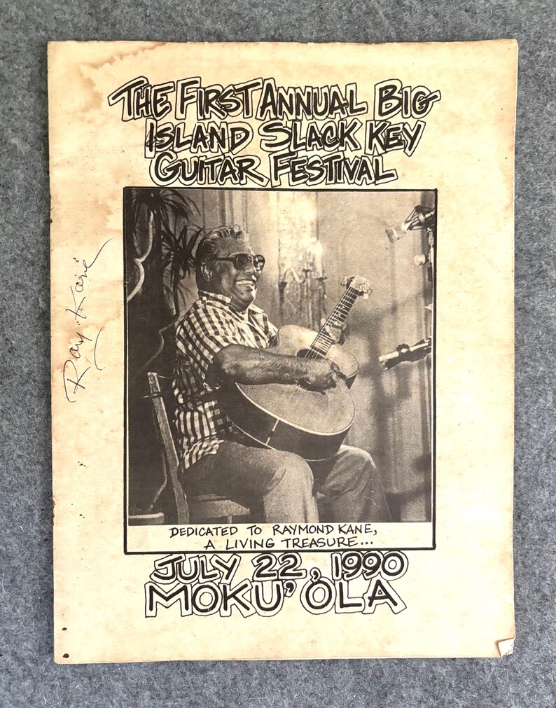 RARE Hawaiian Slack Key Collectible, 1990 First Annual Big Island Slack ...