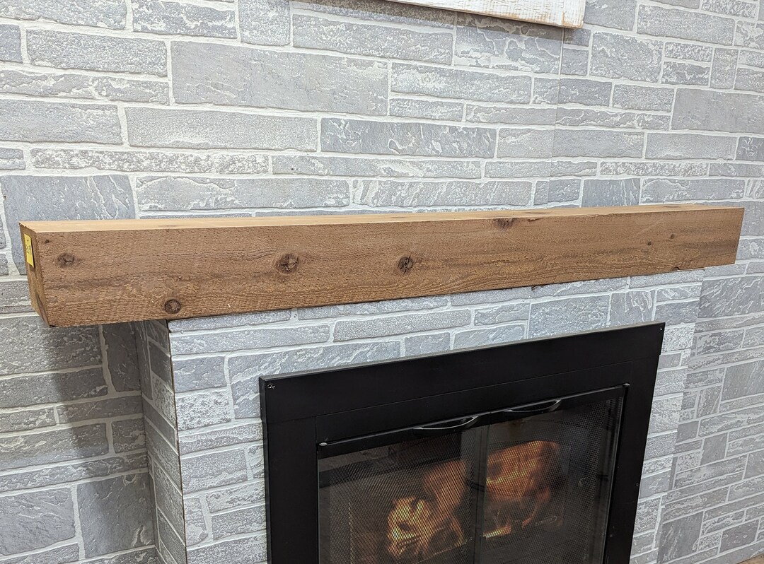 Cedar Floating Shelf Fireplace Mantle Beam Style - Etsy