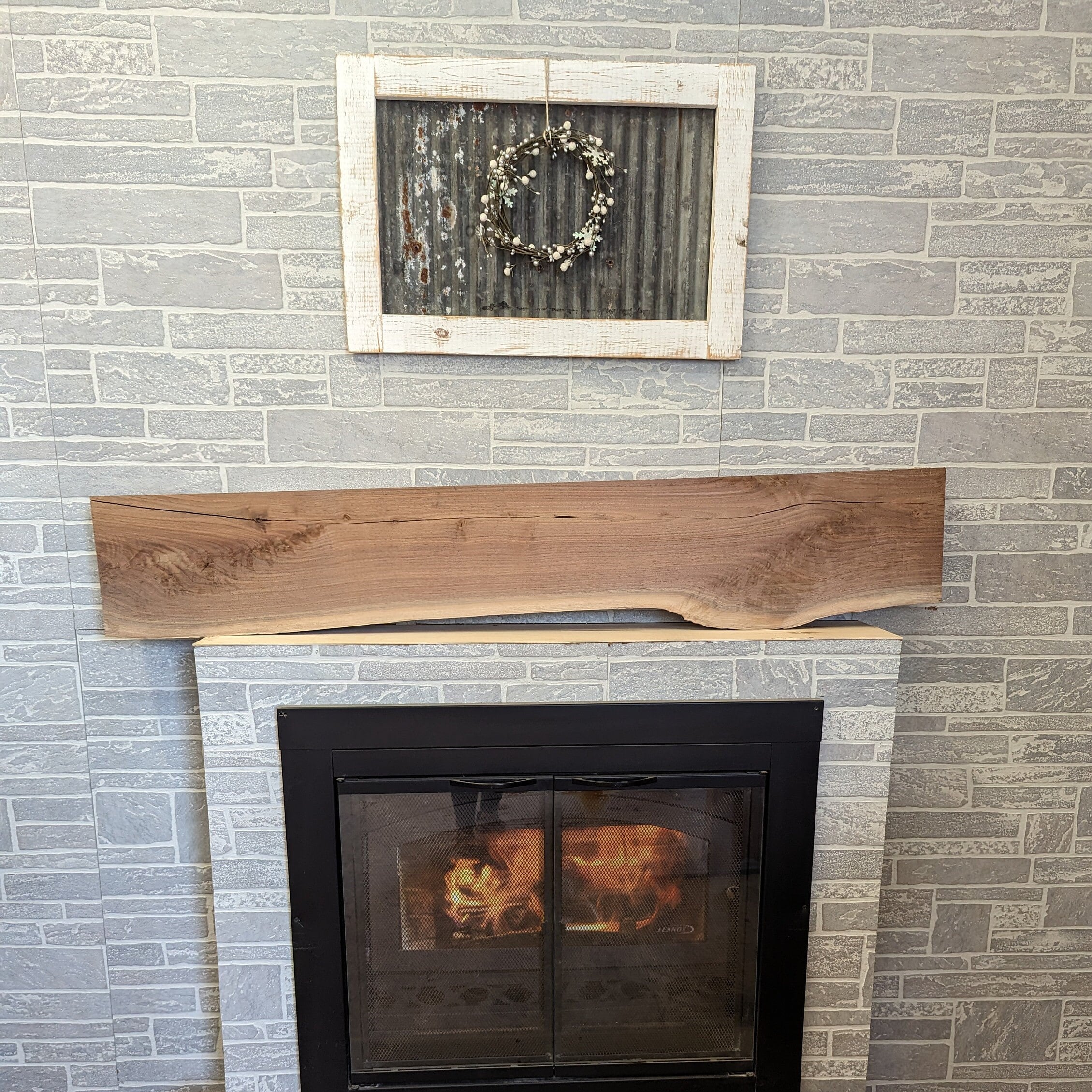 Black Walnut Fireplace Mantel - Etsy