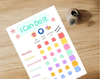 Get Dressed Chart - Etsy