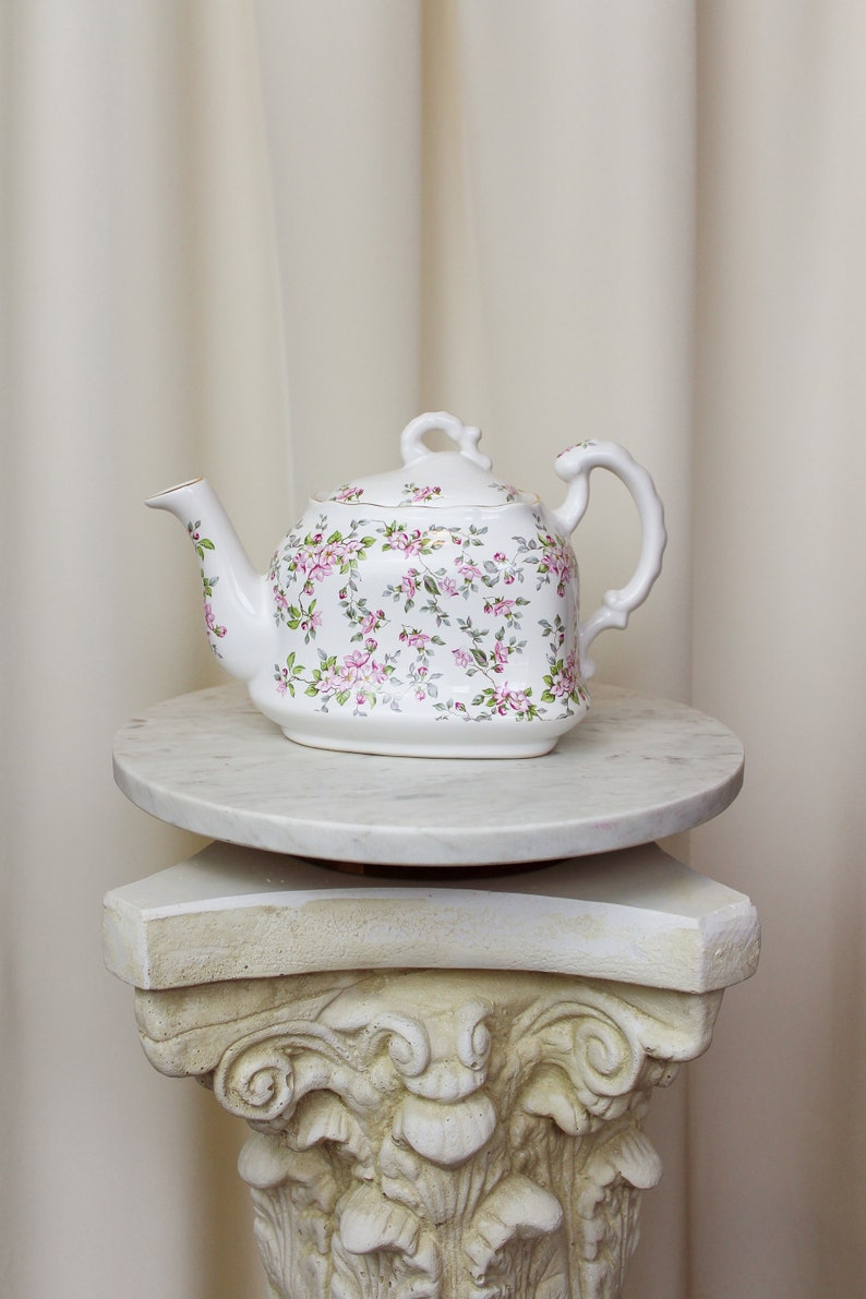 Flowering Dogwood Bone China Teapot - Etsy