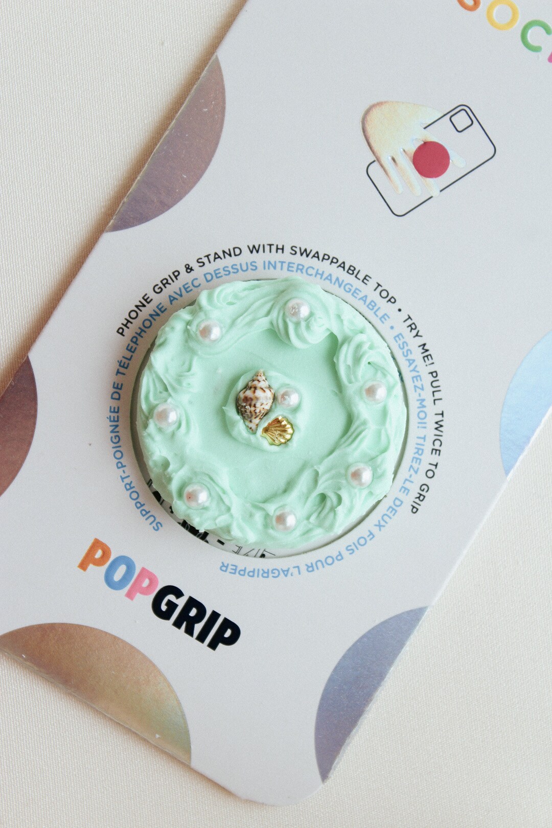 Green Ocean Vintage Cake Popsocket - Etsy