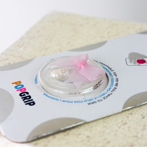 Pink Bow & Pearl Popsocket - Etsy