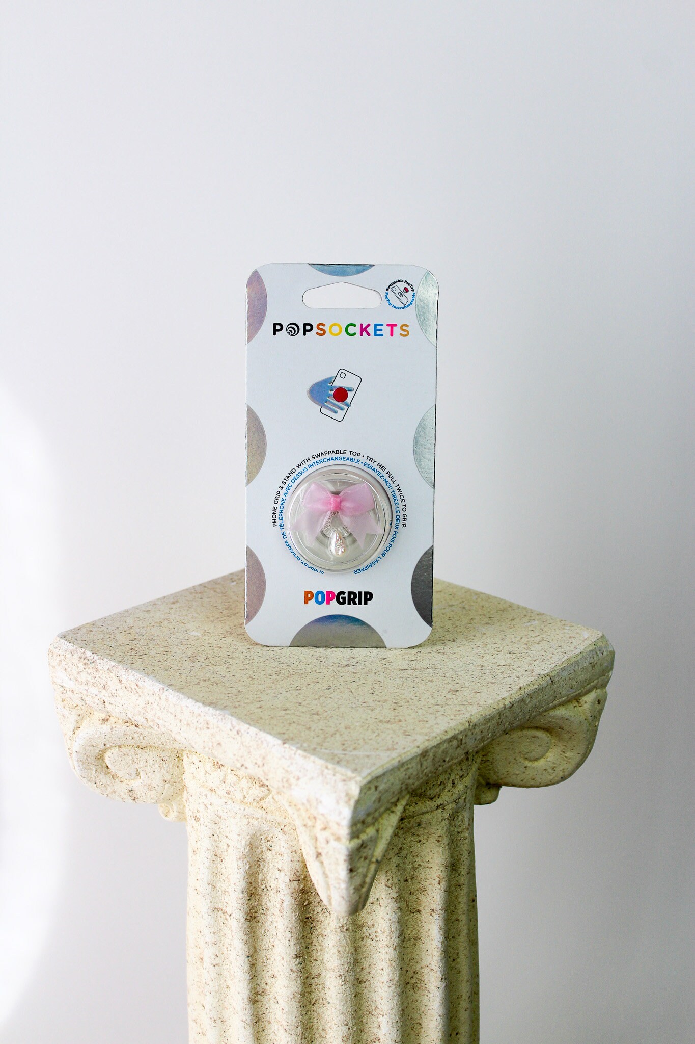 Pink Bow & Pearl Popsocket - Etsy