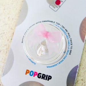 Pink Bow & Pearl Popsocket - Etsy