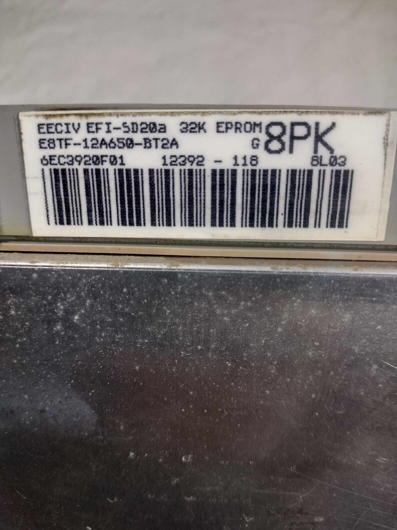 1988 1989 Ford F-150 F-250 ECM ECU Engine Control Computer Module E8TF-12A650-BT2A 8PK OEM - Etsy