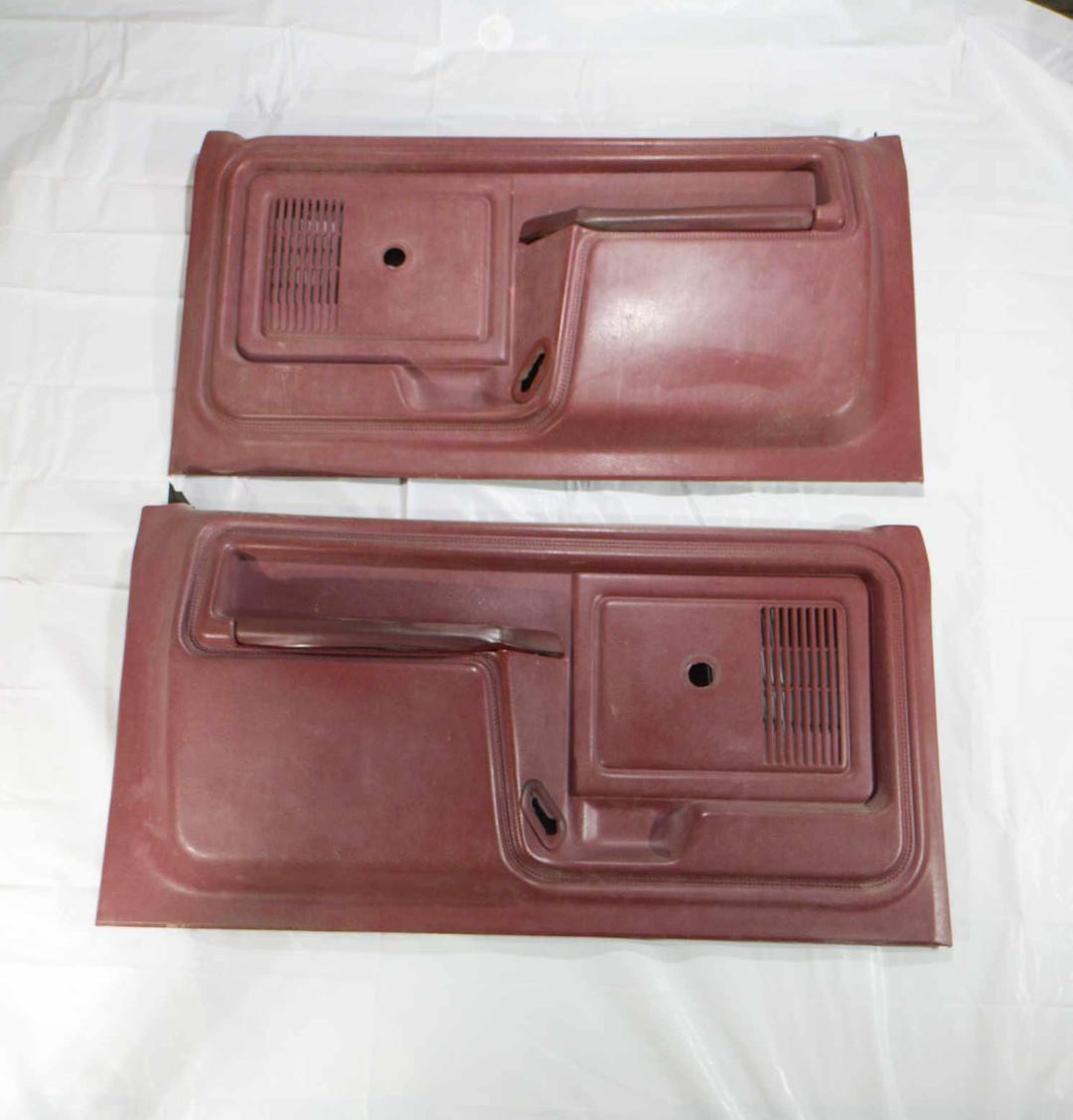 80-86 Ford F-100 F100 F150 F-150 Bronco Pair Manual Door Panels LH RH ...