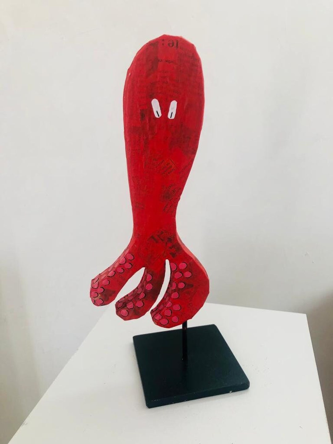 Octopus Cardboard Sculpture Eco-responsible Art Ecological Creation ...