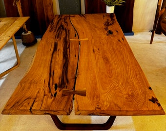Dining Table, 9'x4' Built With 100-year Old, Reclaimed Chestnut Wood ...