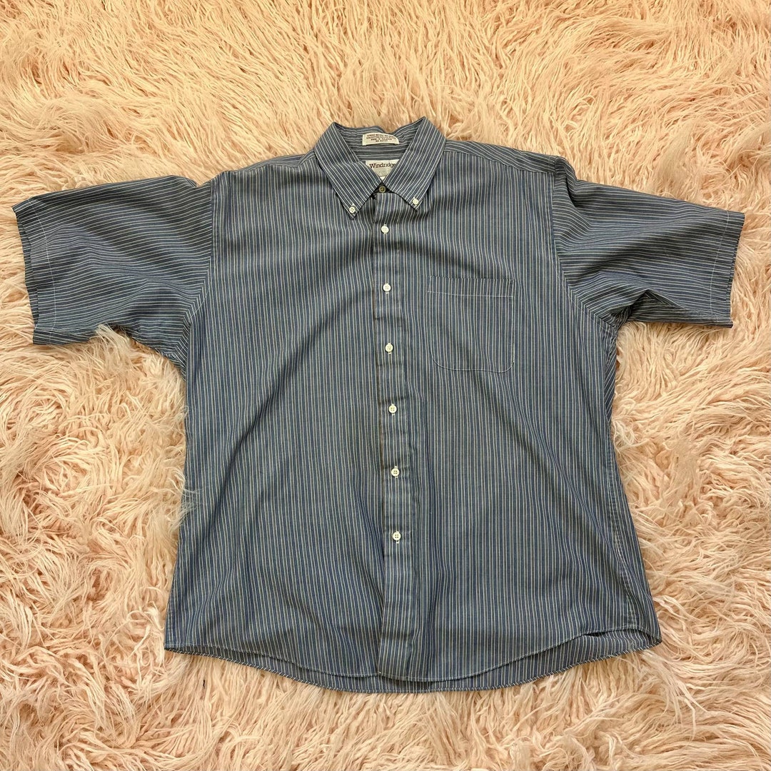 Mens 17 Neck Vintage Windridge Button Down Shirt - Etsy