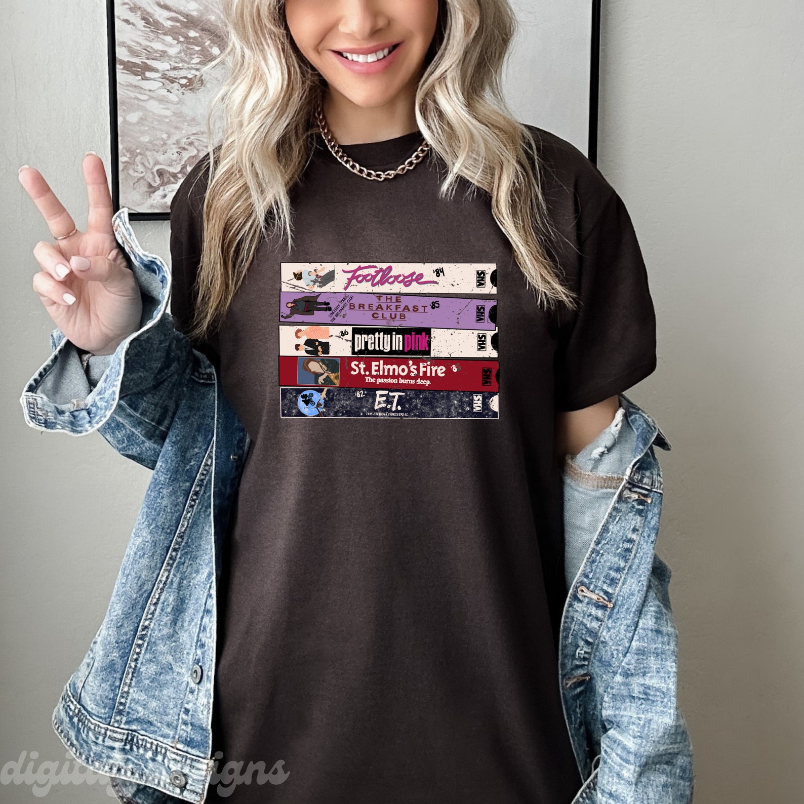 Custom 80's VHS Movies Design, VHS Stack Movies, 80's Sublimation ...