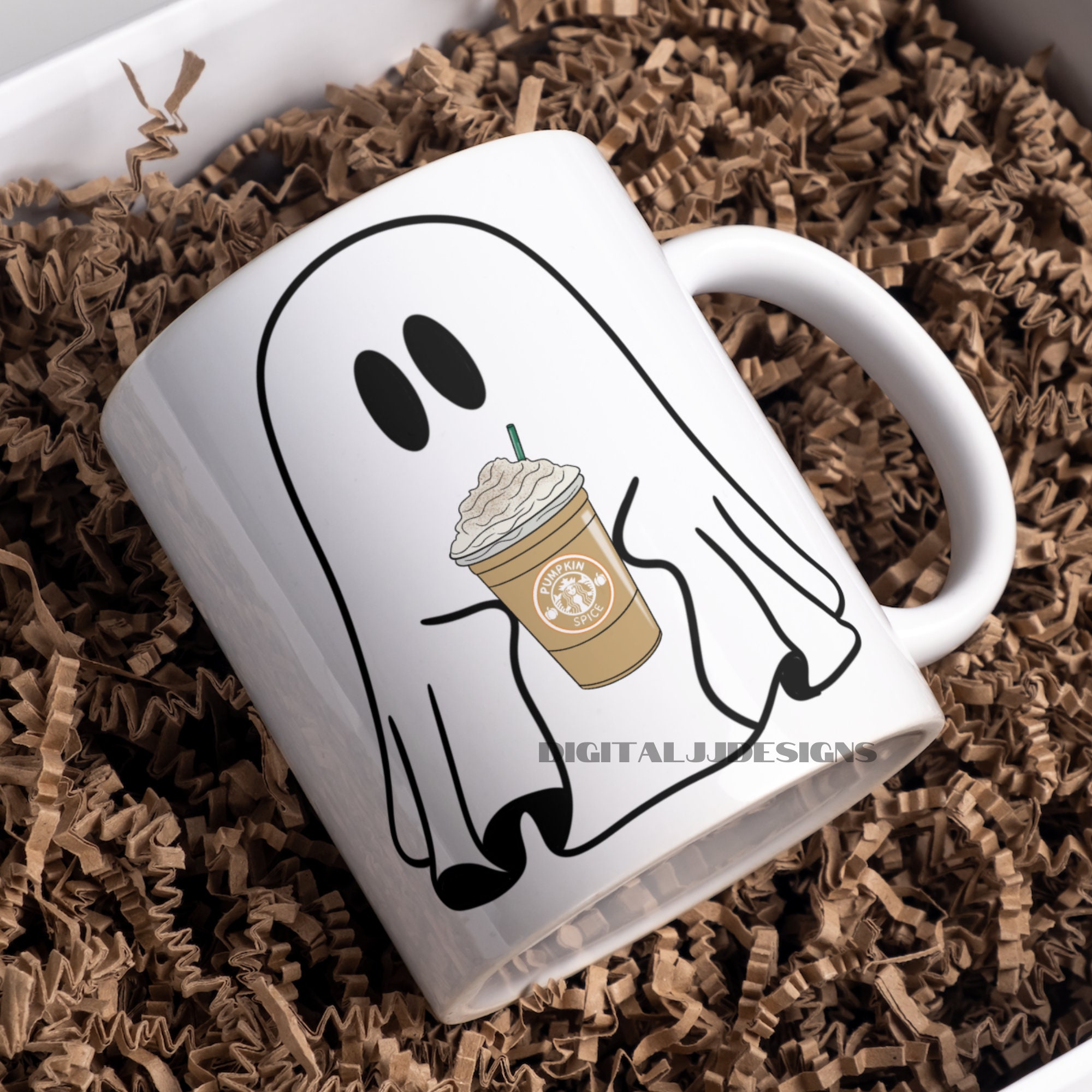 Cute Ghost Drinking Coffee Png, Ghost Ice Coffee Png, Halloween Ghost ...