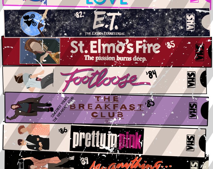 CUSTOM 80s VHS Stack - Etsy