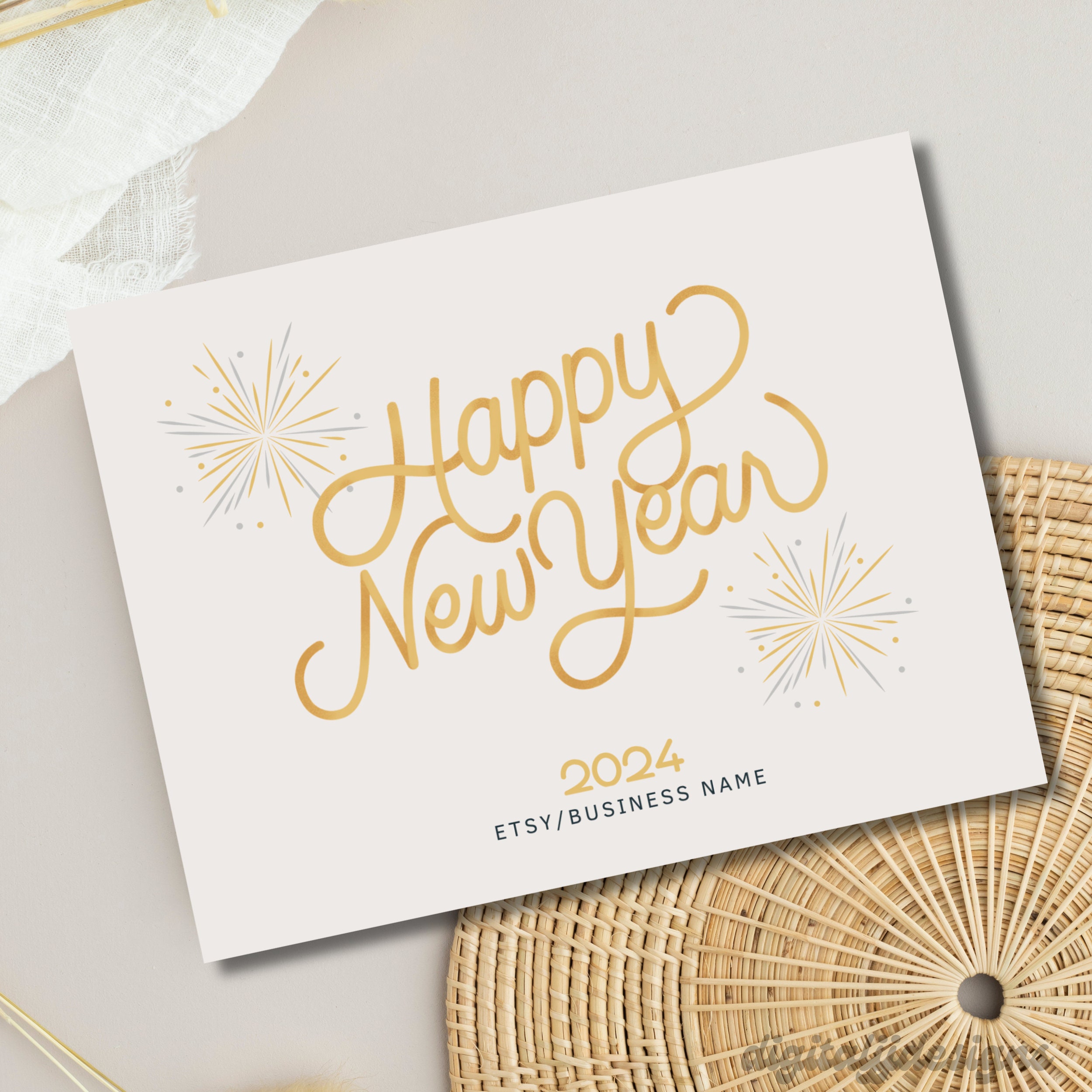 Holiday Printable Thanks for Your Purchase, 2024 New Years Business ...