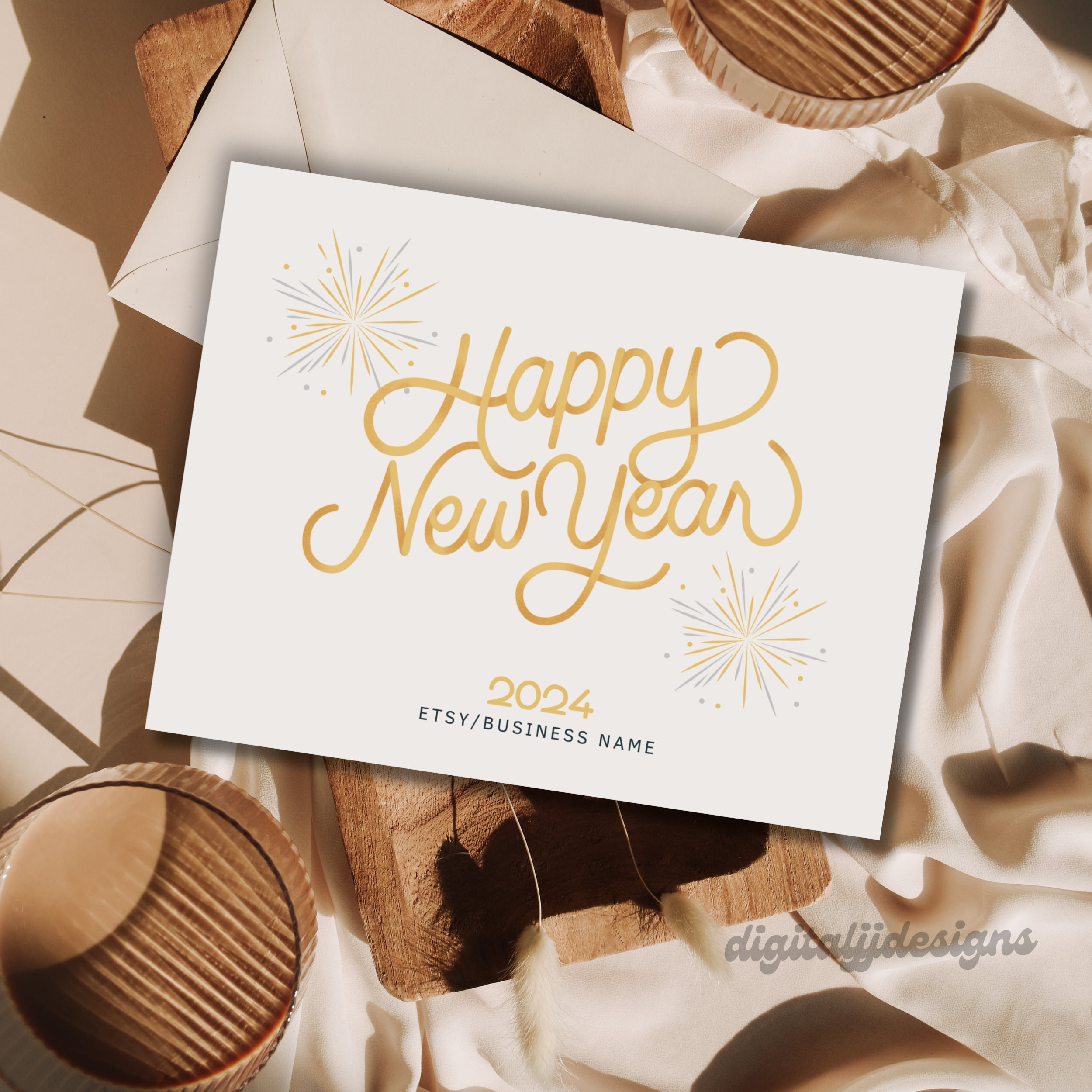 Holiday Printable Thanks for Your Purchase, 2024 New Years Business ...