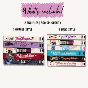 Custom 80's VHS Movies Design, VHS Stack Movies, 80's Sublimation ...