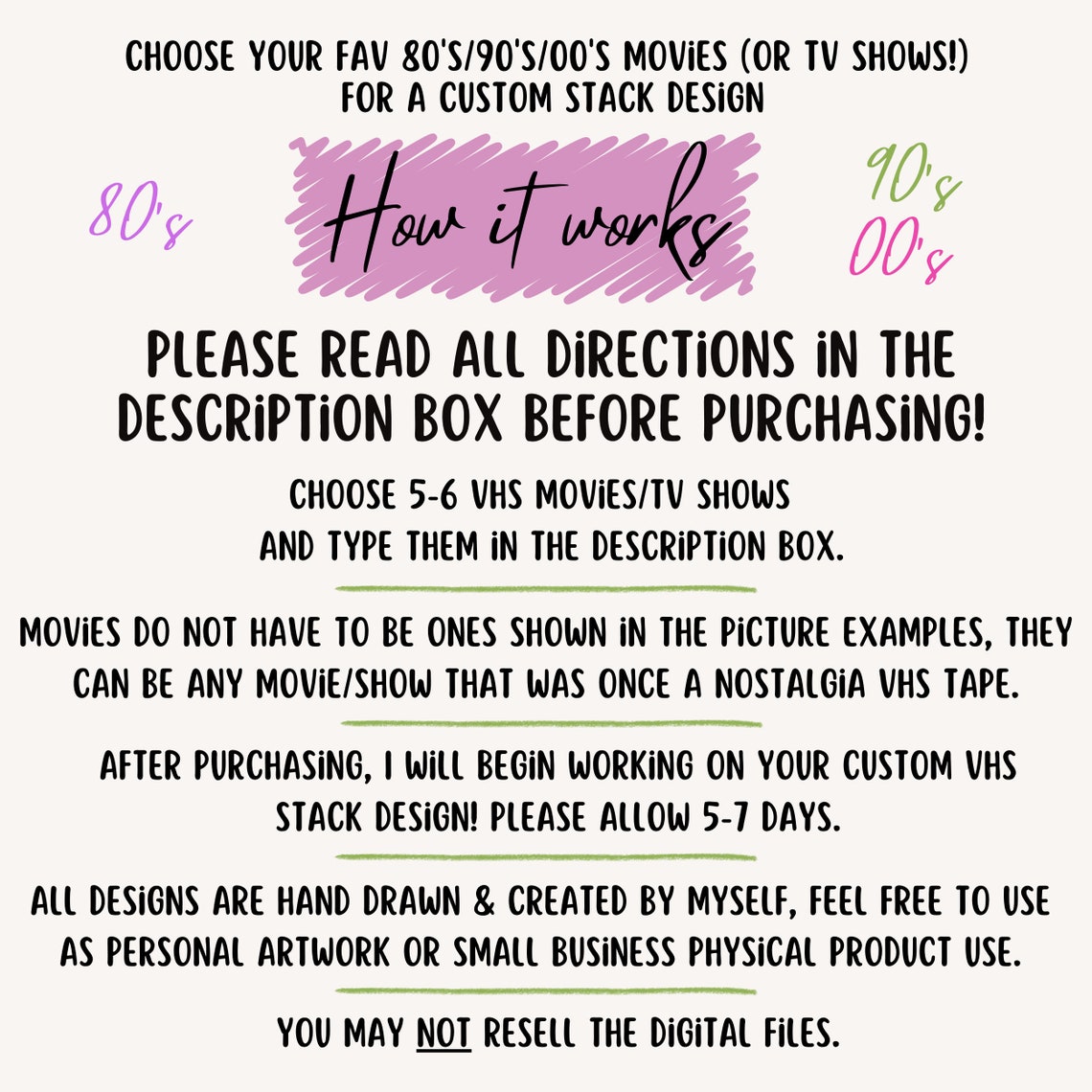 Custom 80's VHS Movies Design, VHS Stack Movies, 80's Sublimation ...