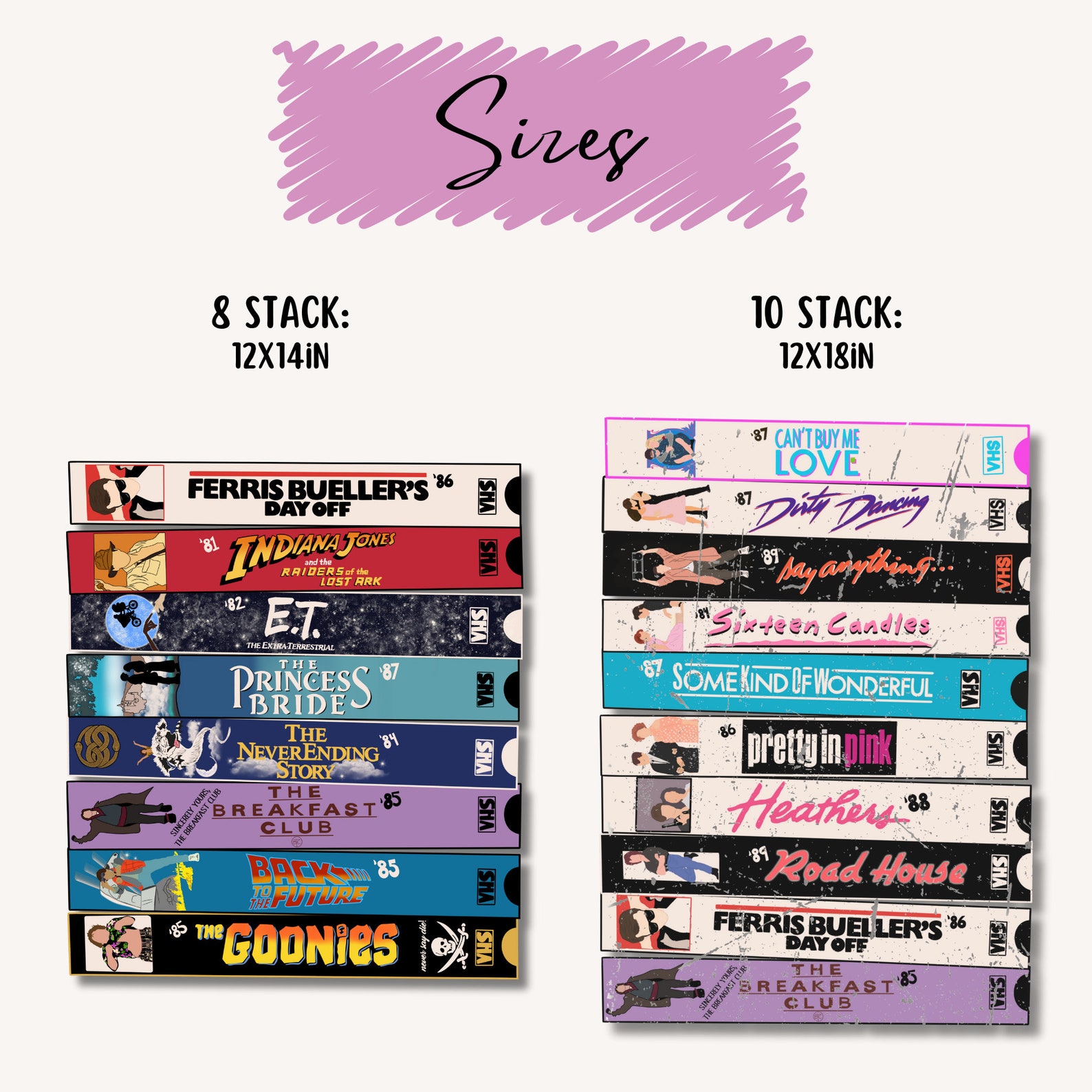 VHS Stack Movies, 80's Movies VHS Png Design, 90's Movies VHS Png ...
