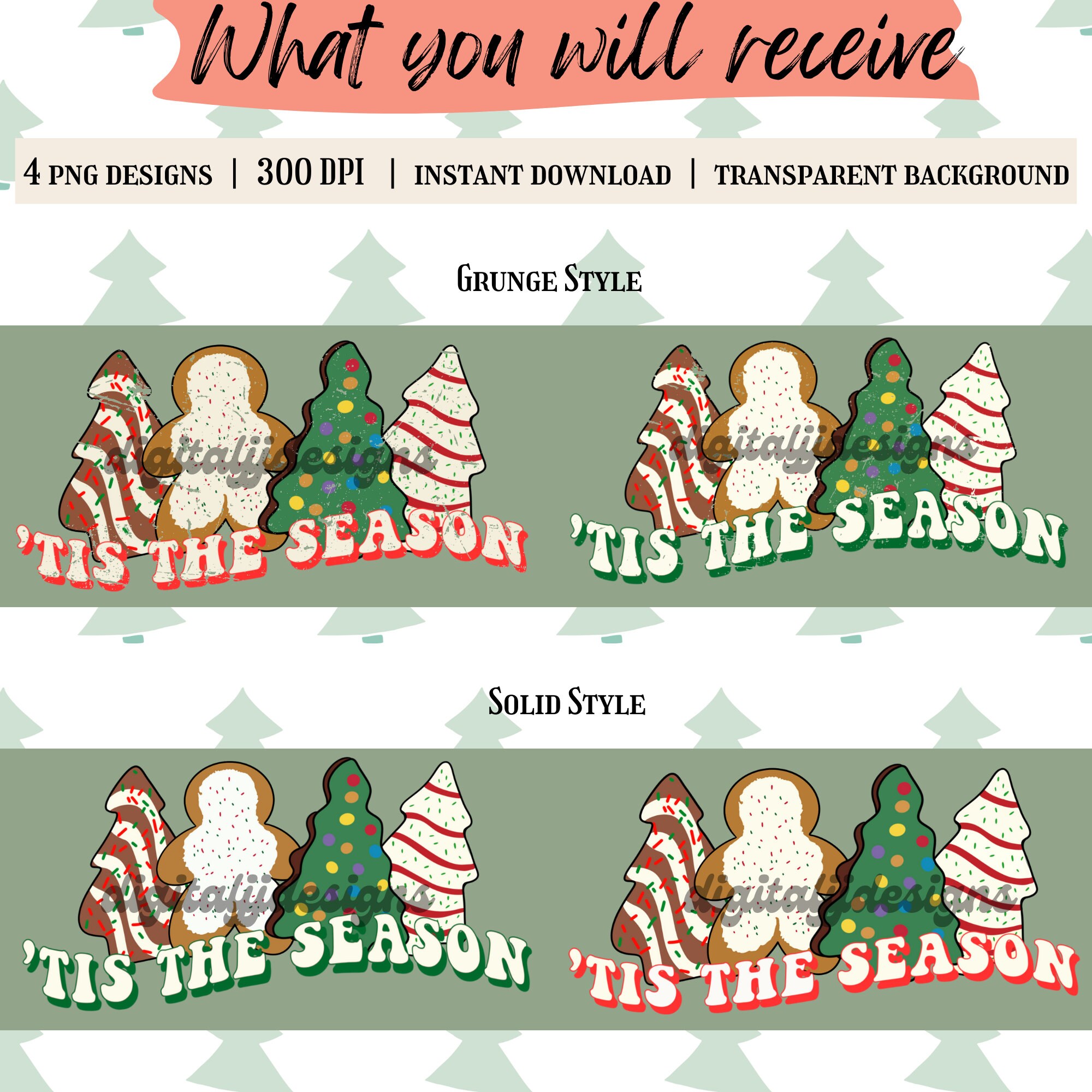 Christmas Tree Cake PNG, Sublimation Design (digital Download) - Etsy