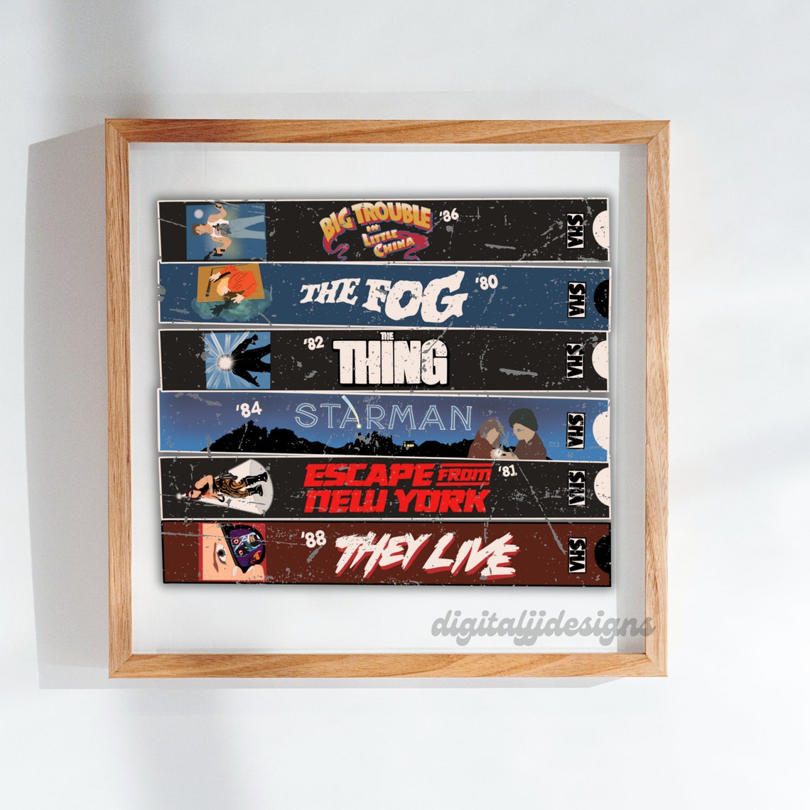 Custom 80's VHS Movies Design, VHS Stack Movies, 80's Sublimation ...