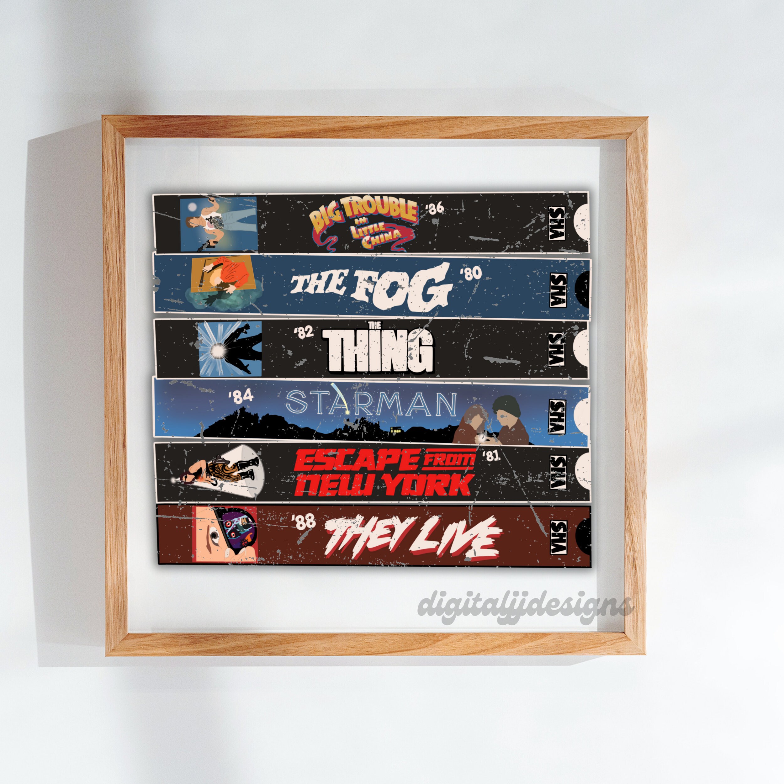 Custom 80's VHS Movies Design, VHS Stack Movies, 80's Sublimation ...