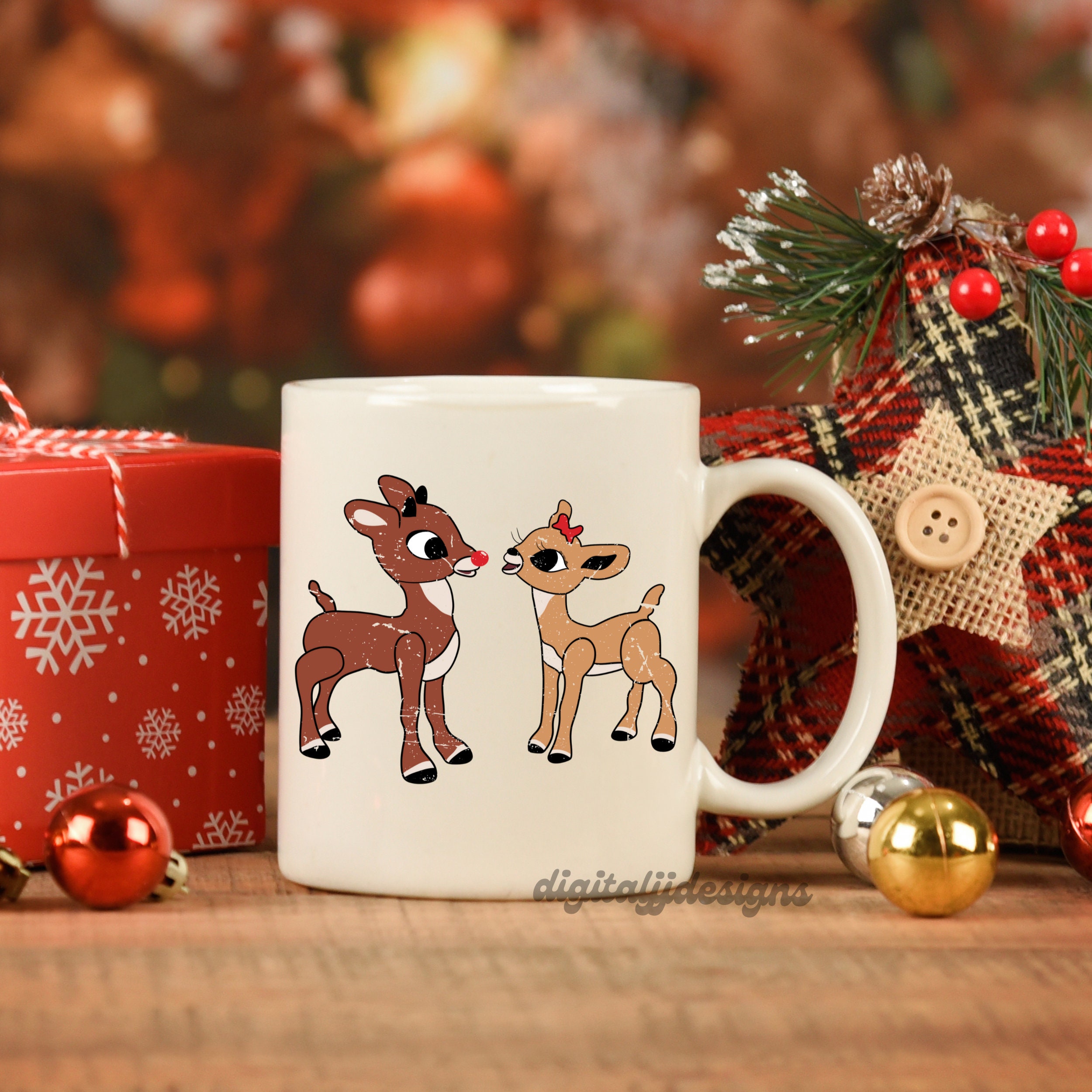 Rudolf and Clarice PNG, Rudolf Png, Rudolf the Red Nose Reindeer ...