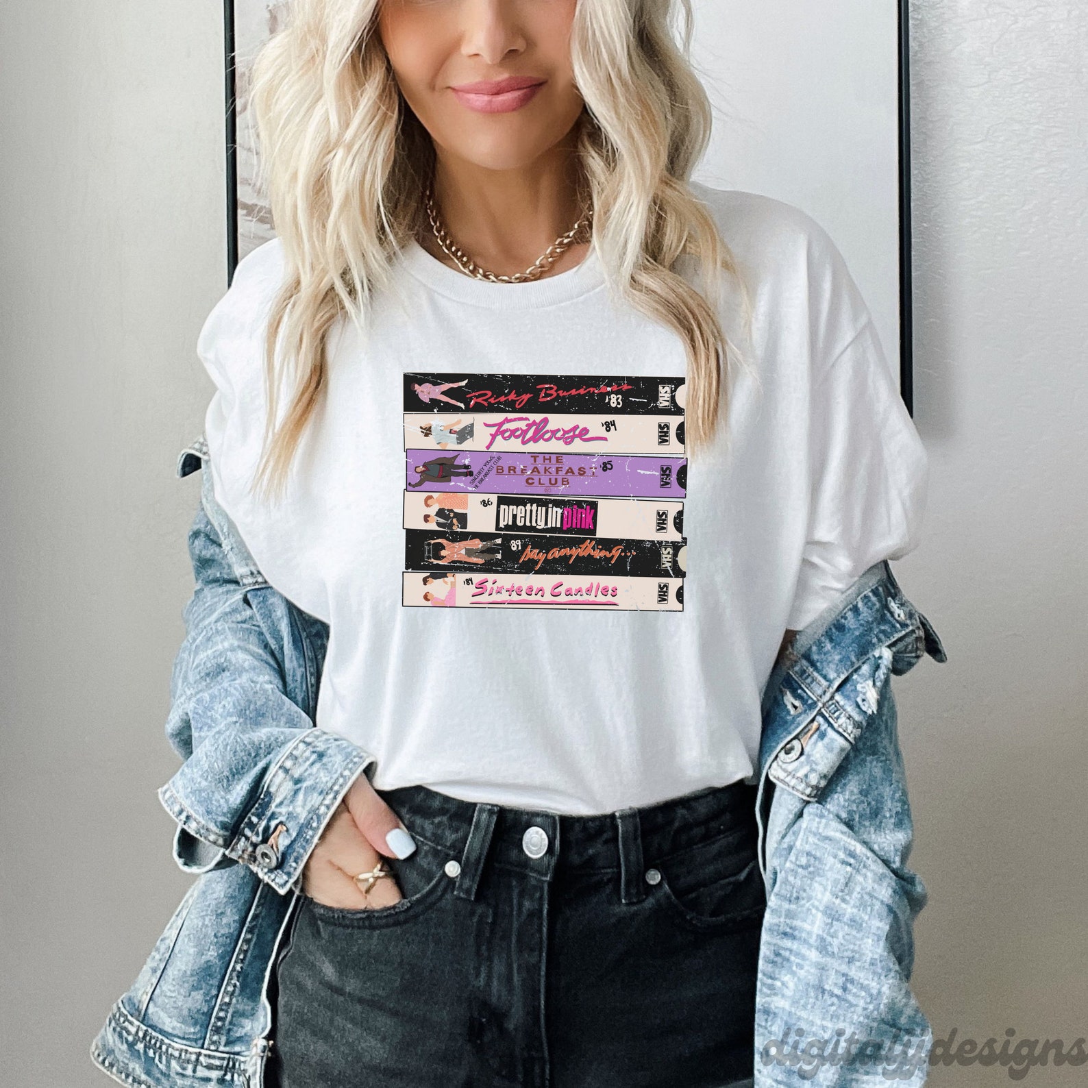 Custom 80's VHS Movies Design, VHS Stack Movies, 80's Sublimation ...