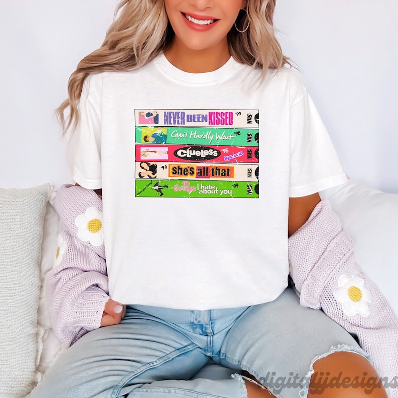 90's VHS Movies, 90's Png, VHS Stack Movies, 90's Sublimation Design ...