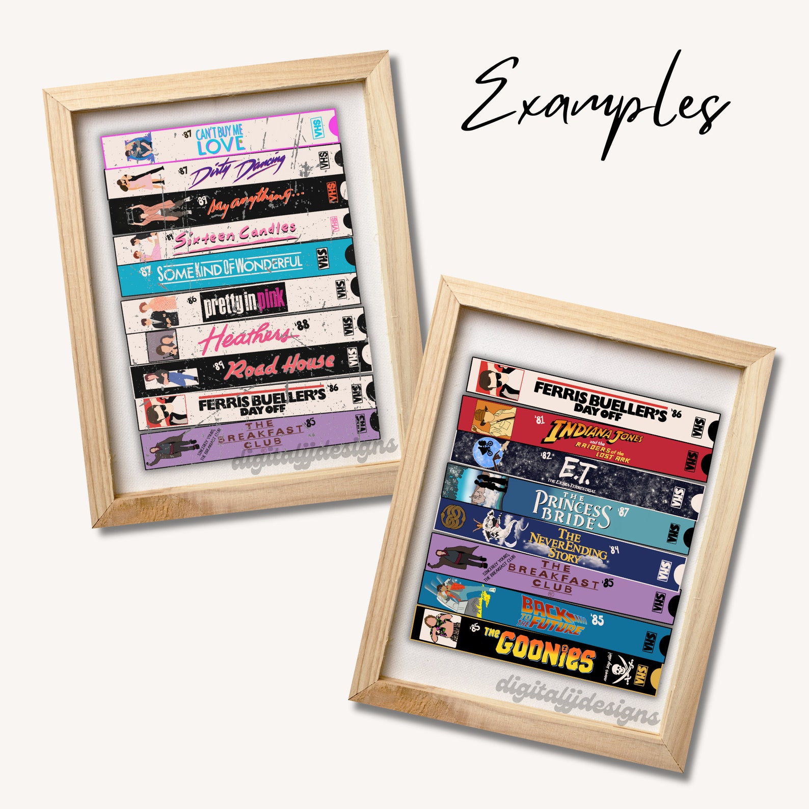 VHS Stack Movies, 80's Movies VHS Png Design, 90's Movies VHS Png ...