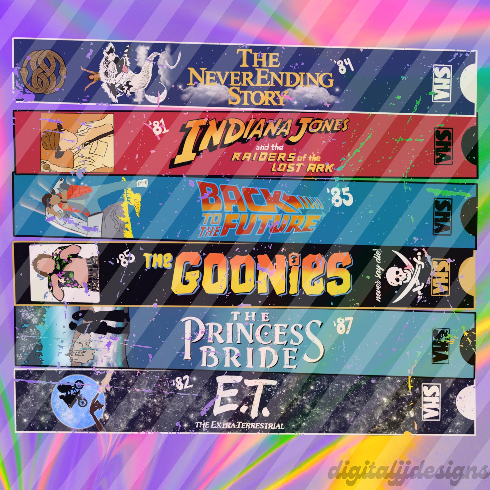 80s Kids VHS Movies PNG, 80s Vhs, 80s Classic Movies Png, 80s Vhs Tapes ...