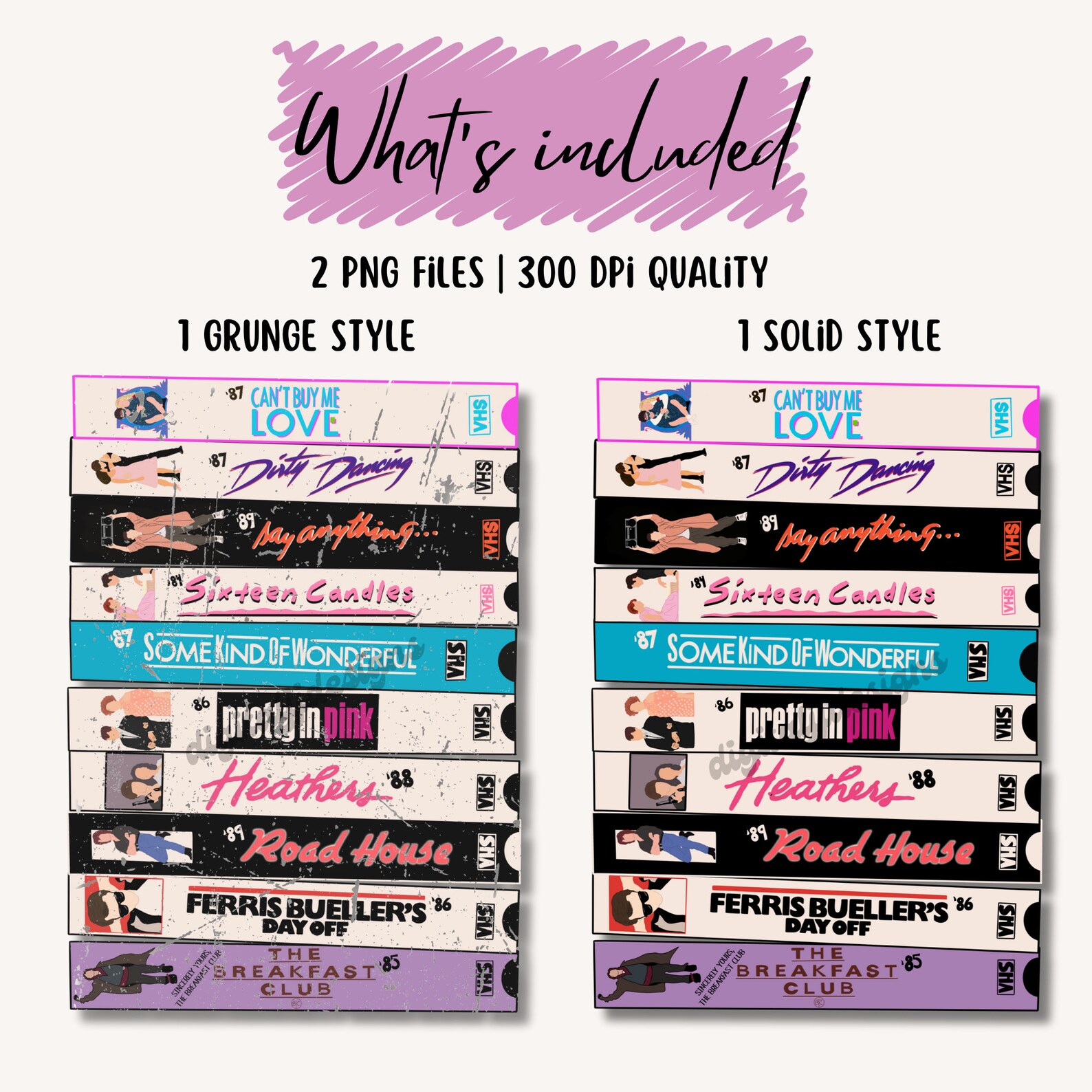 VHS Stack Movies, 80's Movies VHS Png Design, 90's Movies VHS Png ...