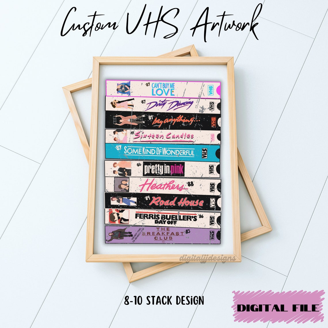 VHS Stack Movies, 80's Movies VHS Png Design, 90's Movies VHS Png ...