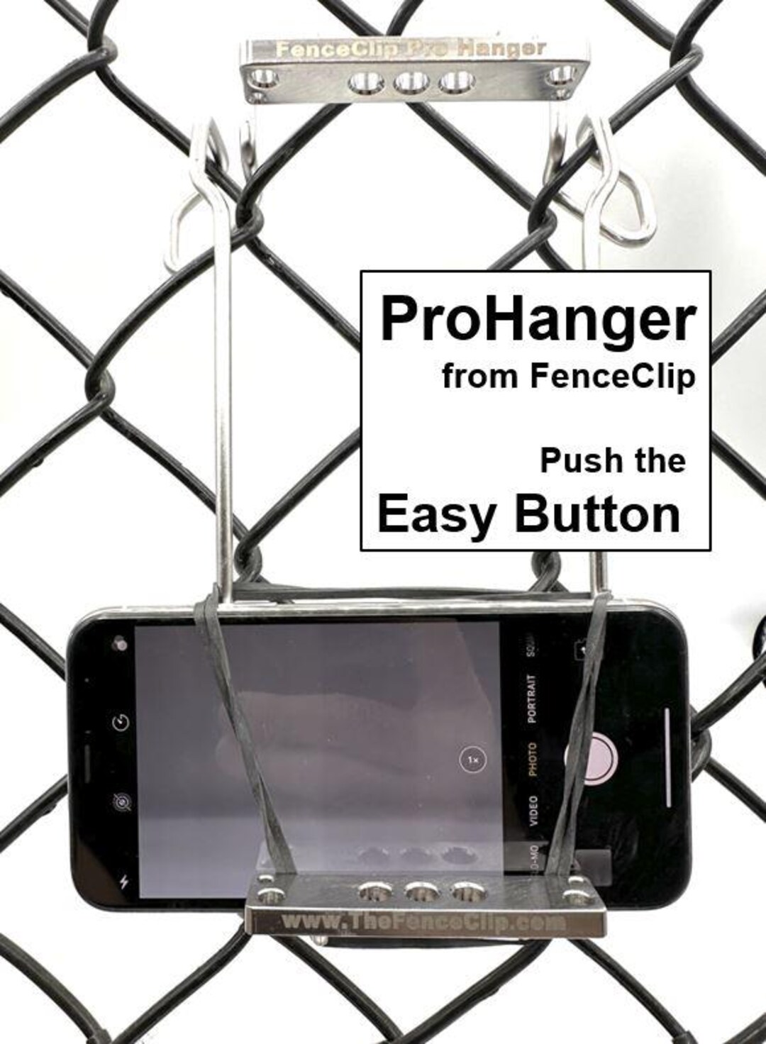 Prohanger Camera Mount: Stainless Steel Fence Backstop Clip - Etsy