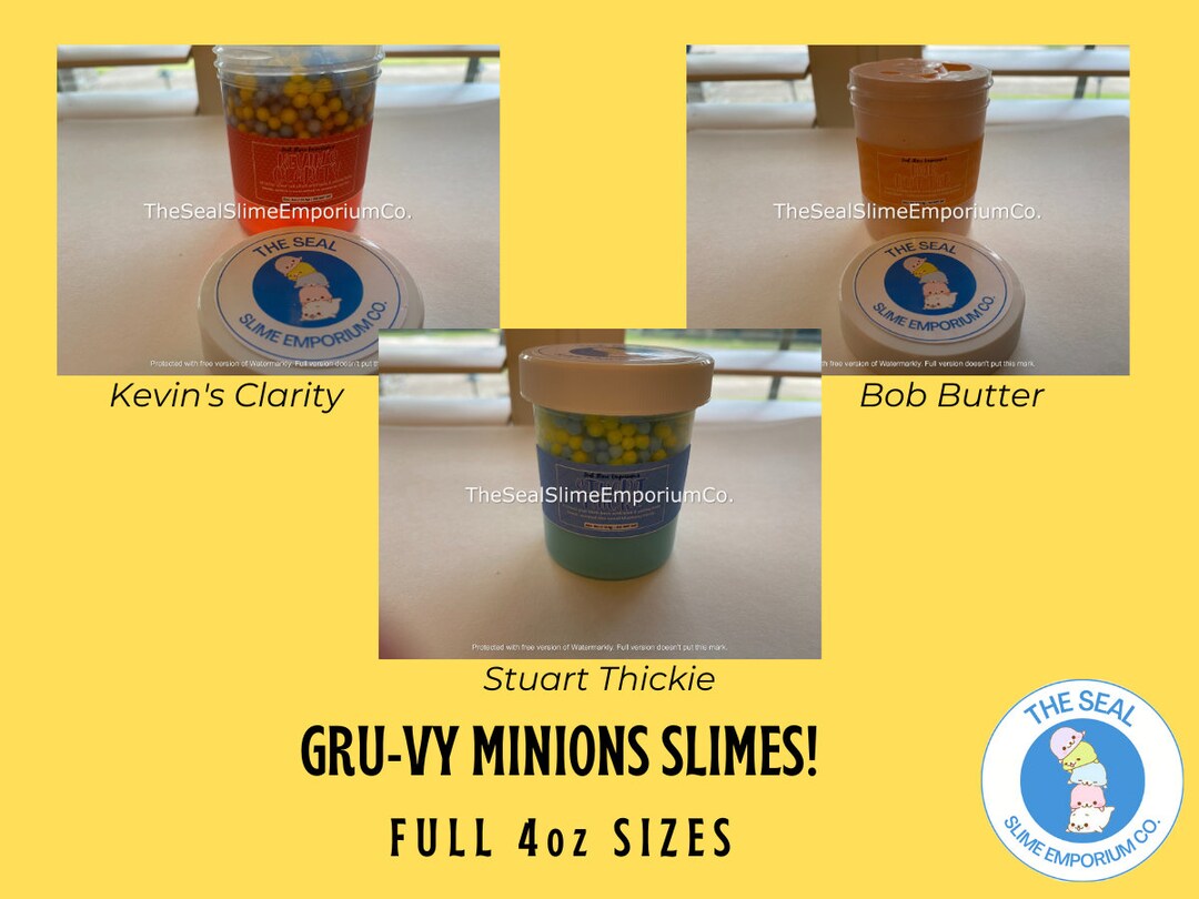 GRU-VY TRIO 4oz Size | Floam Slime, Blue Slime, Red Slime, Orange Slime ...