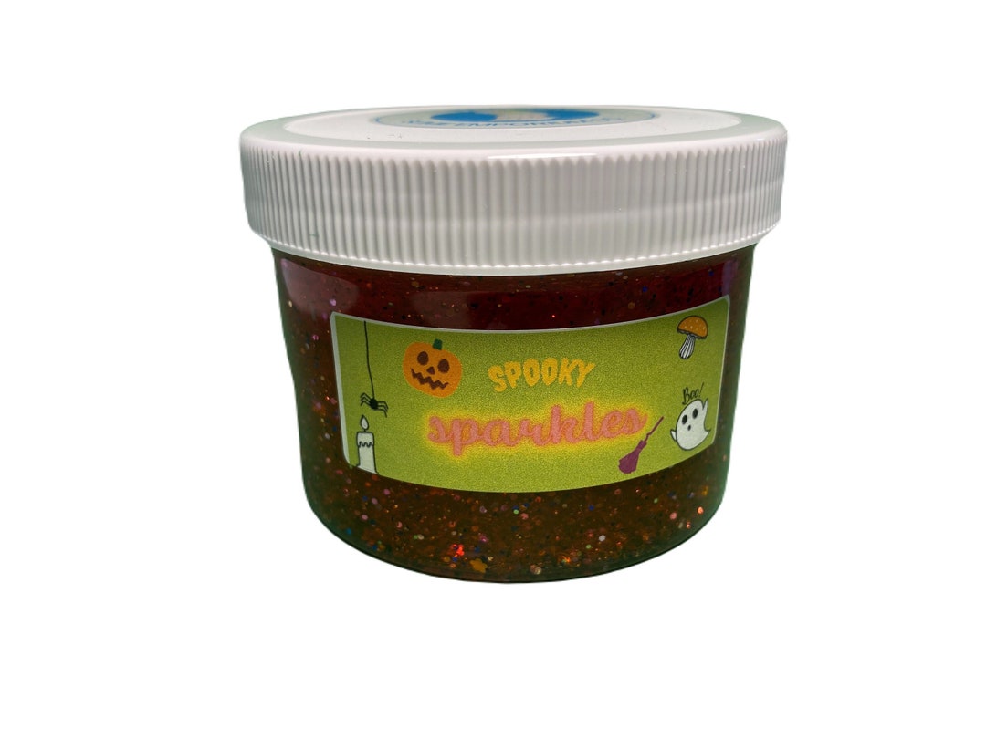 Limited Edition 8oz Spooky Sparkles - A Thick Clear Slime Scented Your ...