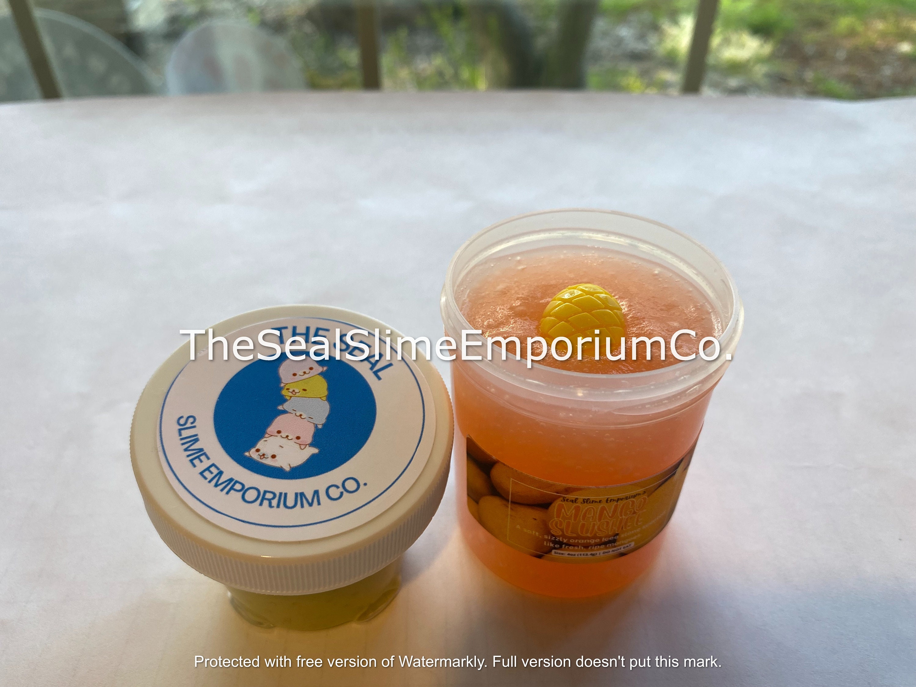 Mango Slushee an Icee Slime With a Mango Charm Cheap Slime, Icee Slime ...