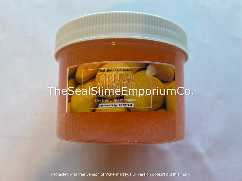 Mango Slushee an Icee Slime With a Mango Charm Cheap Slime, Icee Slime ...