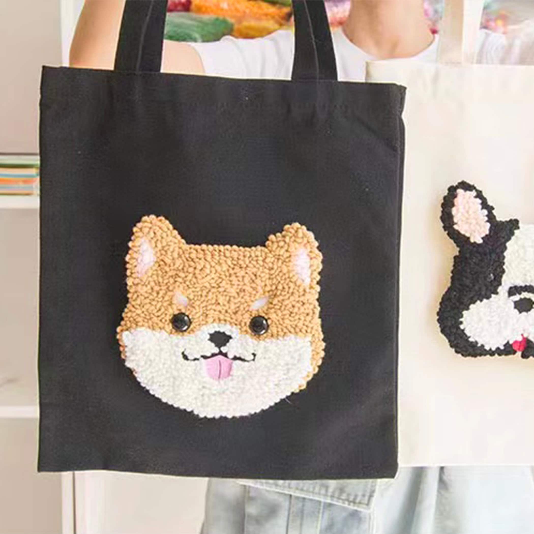 Cute Dog Punch Needle Kit Beginner Punch Needle Tufting Starter Kit DIY ...