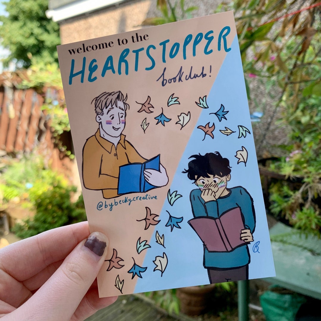 Heartstopper Nick & Charlie Bookclub Print - Etsy UK