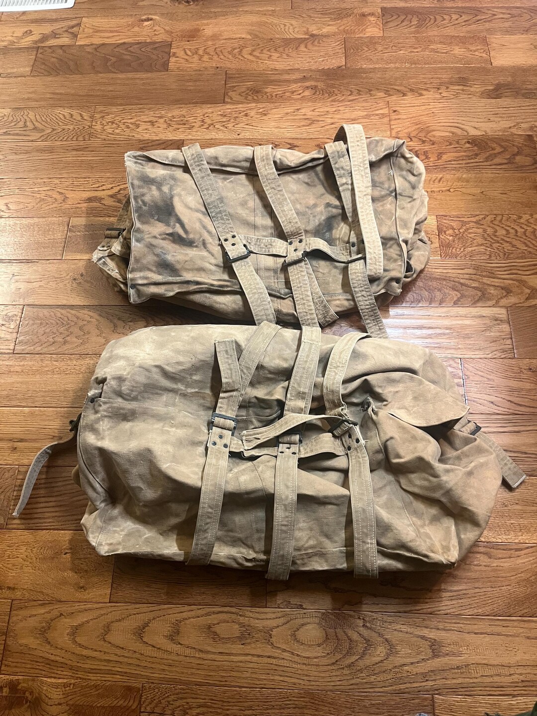 WW1/WWI US Military Brown Canvas Pannier Bags - Etsy