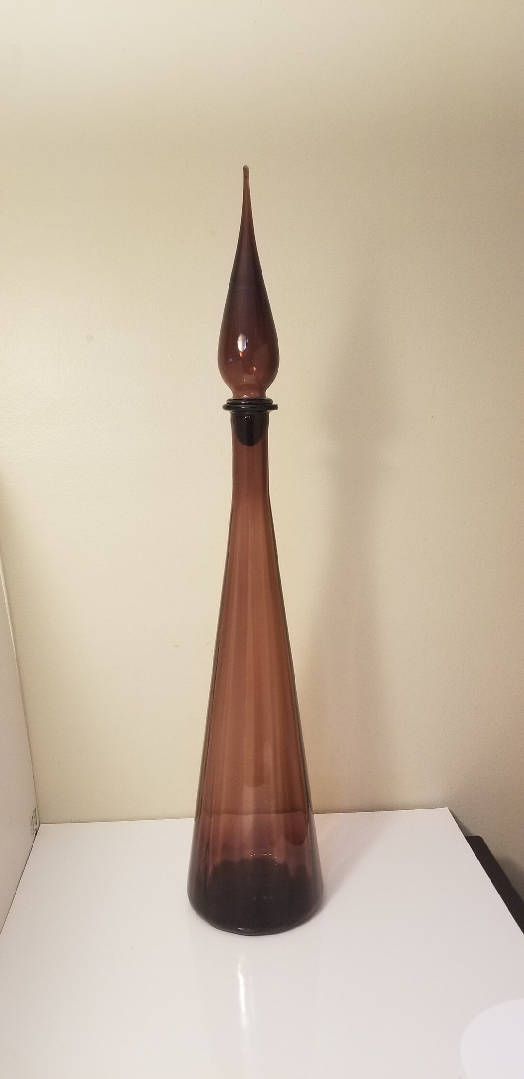 Purple Amethyst Rossini Empoli Optic Genie Bottle and Stopper MINT ...