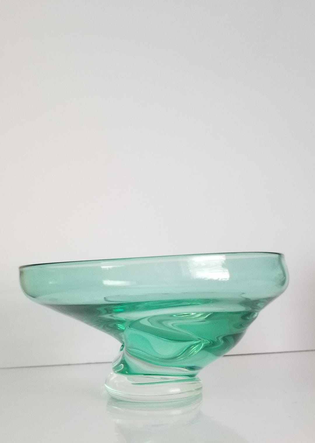 Ed Branson Art Glass "puddle" Bowl Centerpiece Signed Branson 1990 2-8 ...